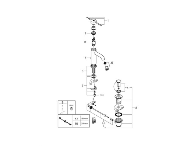 Allure Wolnostojąca bateria wannowa 25222GL1 | 25222GL1 | GROHE ...