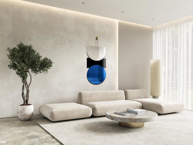 Lustro Sign Temo — czarno-niebieskie | TEM/BL/B | GieraDesign - ArchiUp ...