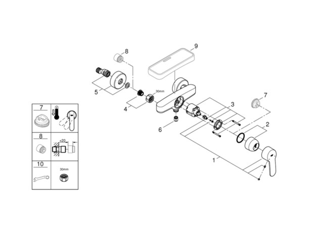 Eurostyle Cosmopolitan Jednouchwytowa bateria do obsługi jednego ...