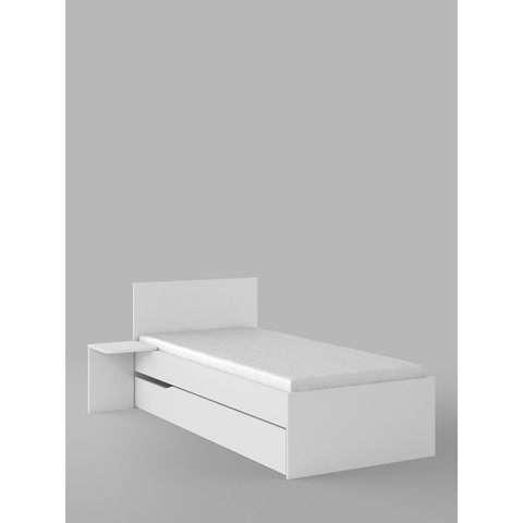 Bed YO 90x200 UNI WHITE | 263. Łóżko 90x200 UNI WHITE | MEBLIK ...