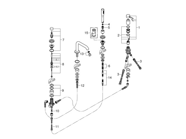 Allure Brilliant Private Collection Bateria umywalkowa, Rozmiar XL 24418DC0 | 24418DC0 | GROHE ...
