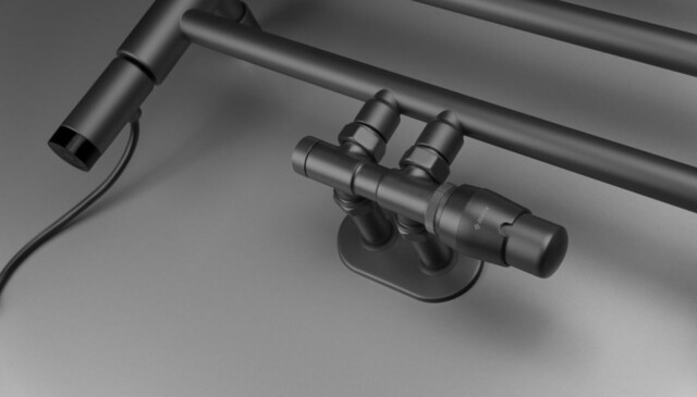 SILIA - Calentador, para un radiador de baño - 400 W - titanio mate ...