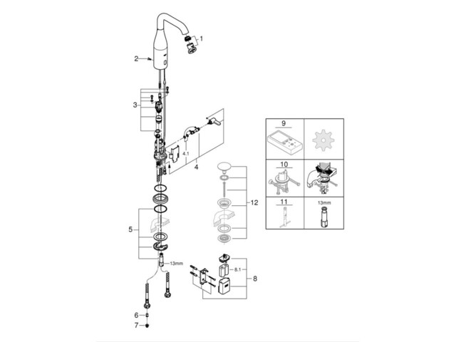 Allure 2-otworowa bateria umywalkowa Rozmiar M 19386DA2 | 19386DA2 | GROHE - ArchiUp.com - A ...