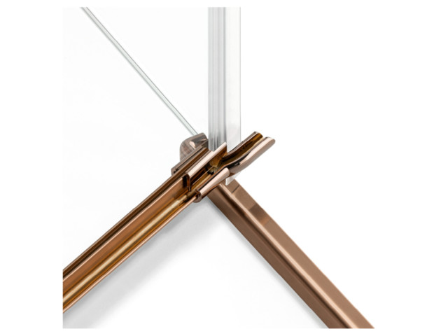 AVEXA COPPER BRUSHED KABINA PROSTOKĄTNA PRZYŚCIENNA | NEW TRENDY ...