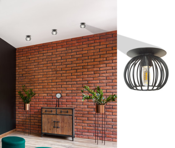 SK-93 BK G9 40W 230V CZARNY oczko sufitowe lampa sufitowa | 2268767 ...