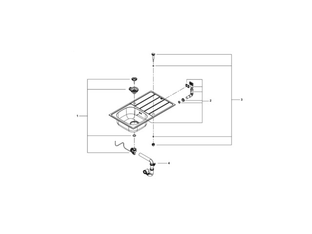 Eurosmart Zlewozmywak z baterią kuchenną 31565SD1 | 31565SD1 | GROHE ...