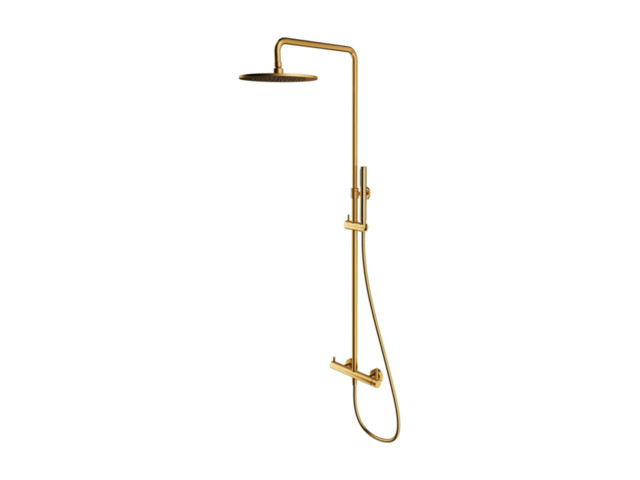 Y | shower system for exposed installation, brushed gold | Y1244MGLB ...