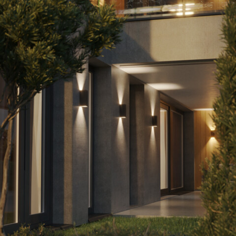 VIP square up&down LED 230V exterior wall | VP4912 | AQForm - ArchiUp ...