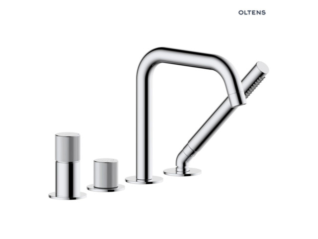 Oltens Hamnes 4-hole complete bath and shower mixer tap | 34202100 ...