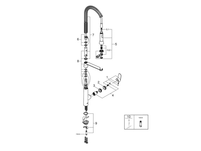 Atrio Bateria termostatyczna do obsługi jednego wyjścia wody 24357GN0 | 24357GN0 | GROHE ...