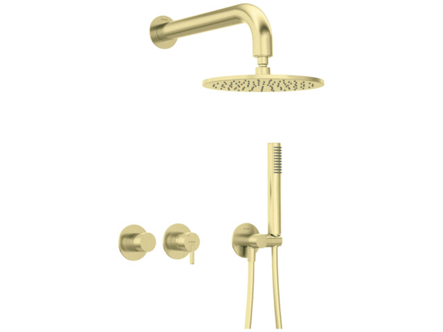 SILIA Concealed shower set, with a shower head - with horizontal mixer ...