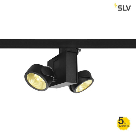 TEC KALU LED TRACK PODWÓJNA CZARNY, 60° DO SYSTEMU 3 FAZOWEGO | 1001419 ...