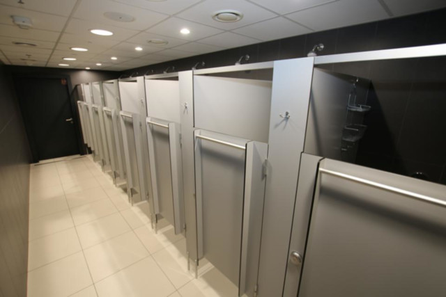 SHOWER CUBICLES WITH DOORS - HPL | ALSANIT - ArchiUp.com - A free BIM ...