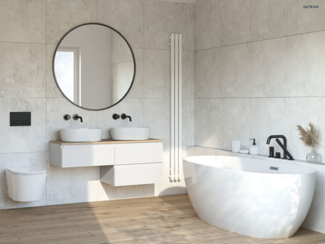 Oltens Stang grzejnik łazienkowy 180x15 cm biały | 55011000 | OLTENS ...