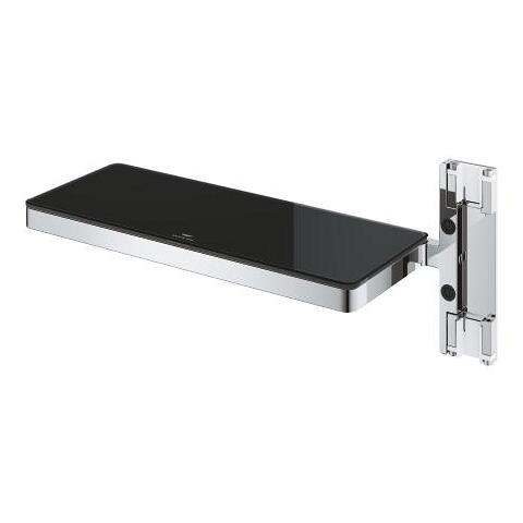GROHE Rainshower Aqua shelf in dazzling chrome with chic black ...