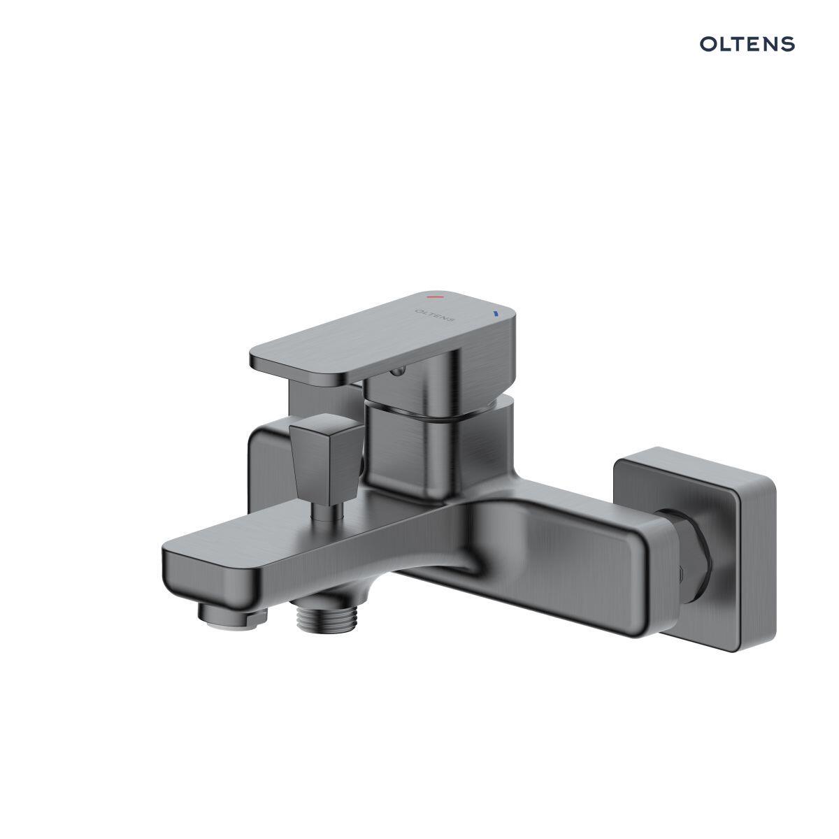 Oltens Hadsel bath and shower mixer tap, graphite 34006400 | 34006400 ...