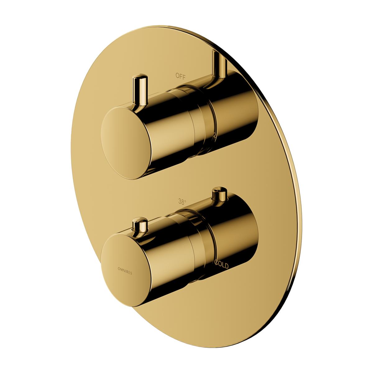 Y1236ROGL - termostatyczna bateria prysznicowo-wannowa podtynkowa ...