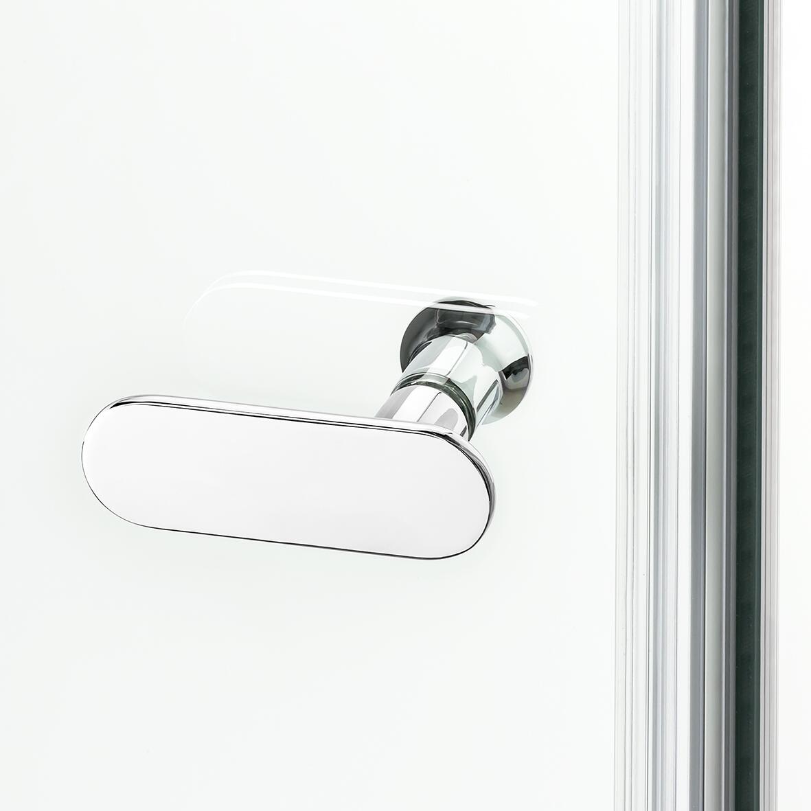 New Soleo shower enclosure, single door, sloping bracket, plus hinged ...