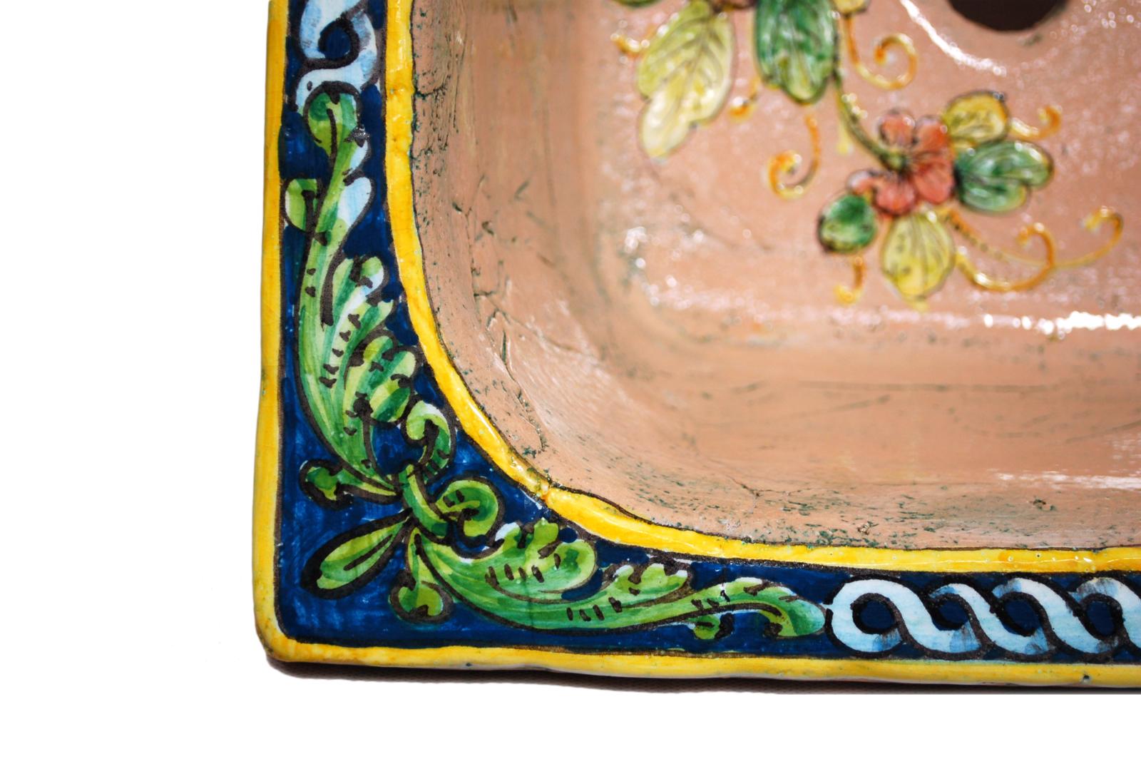 Matilde - Italian hand-painted kitchen sink | UM-Josa1-kwad | Cerames ...