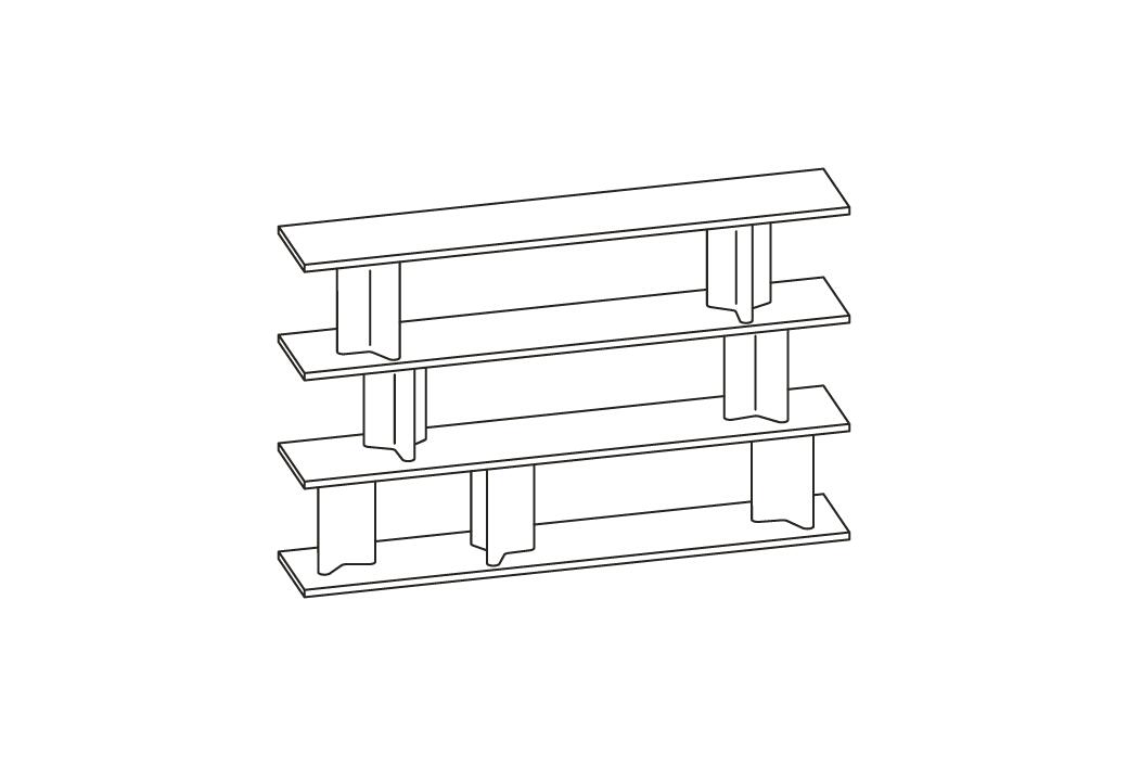 Cactus Bookcase | CA-180-3P-L-L | Noti - ArchiUp.com - A free BIM & CAD ...
