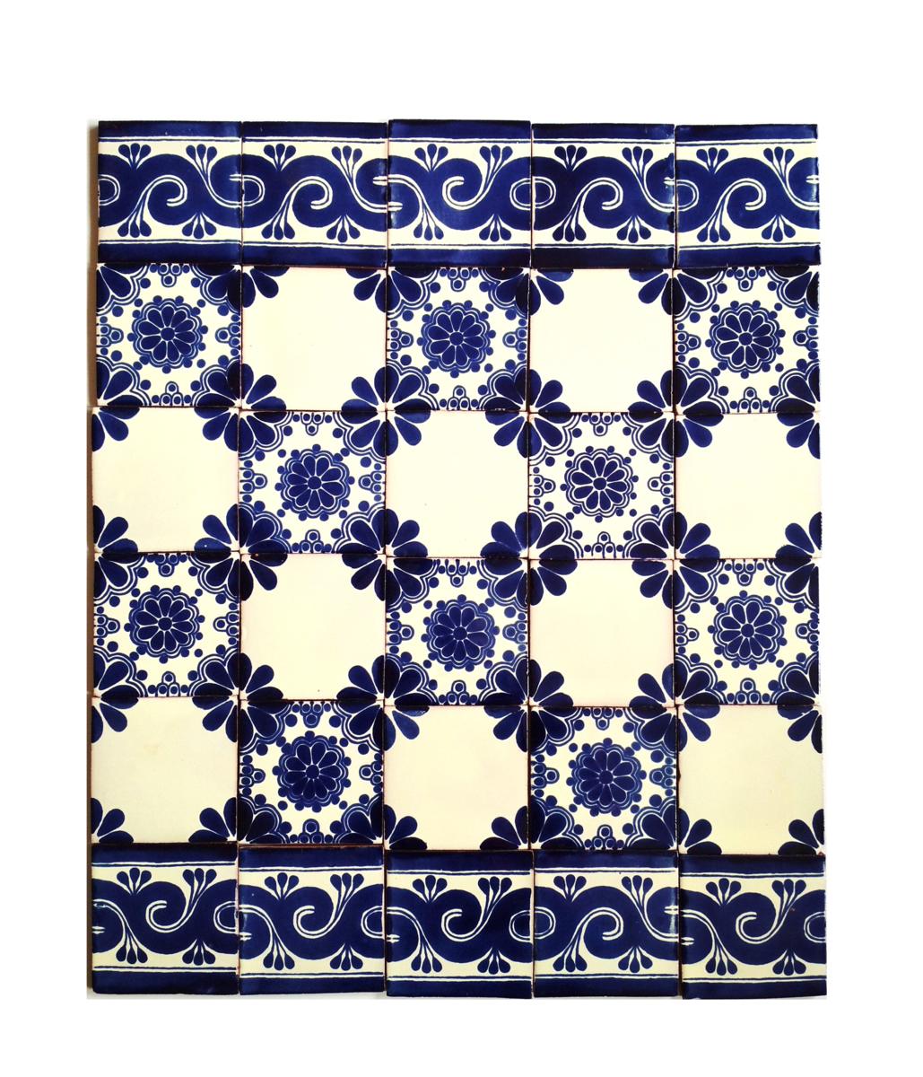 Mirta - Set of mexican tiles with a border | Mix-12 | Cerames - ArchiUp ...