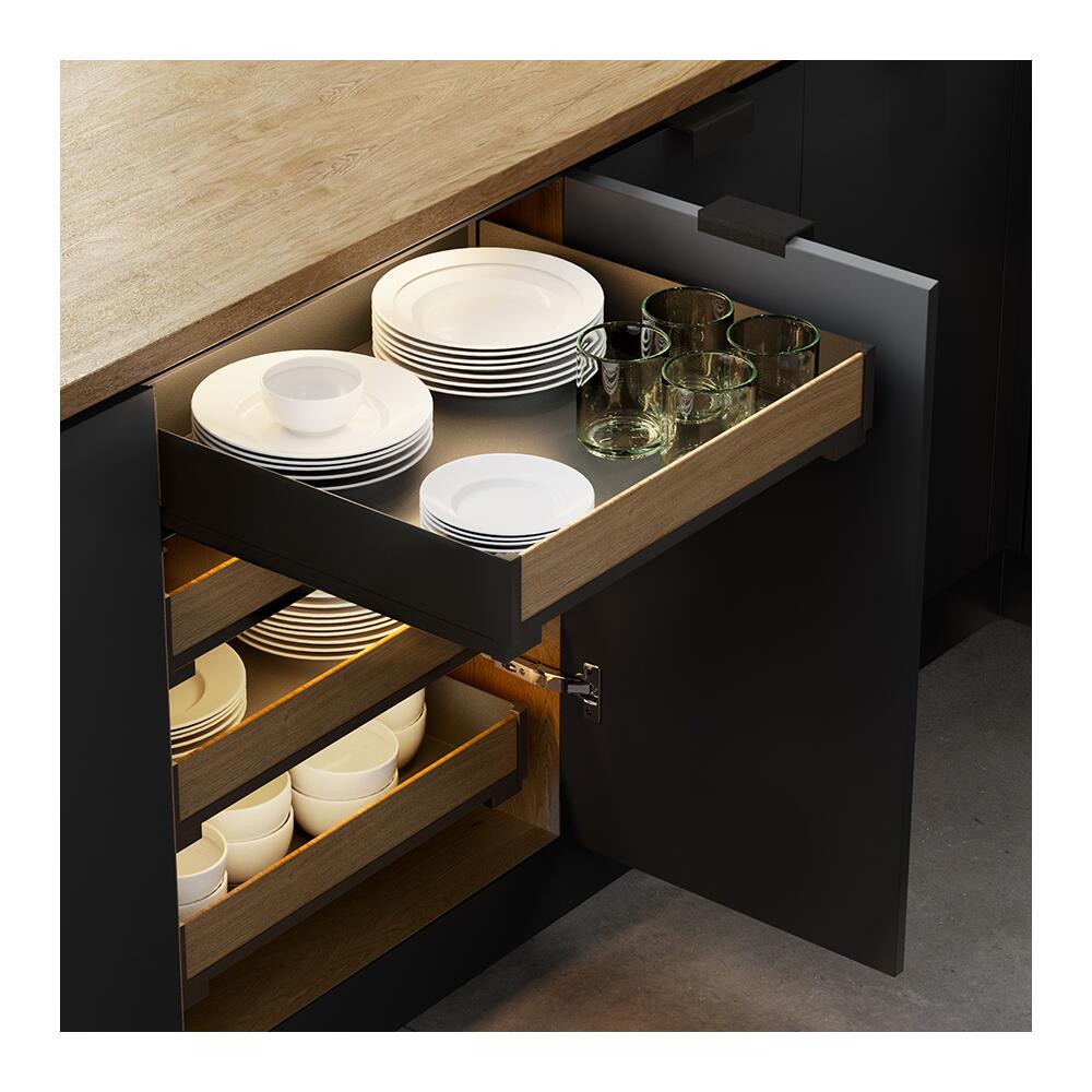 Internal drawer from the Maxima Puro line with decor H=80 | WE35.0002. ...