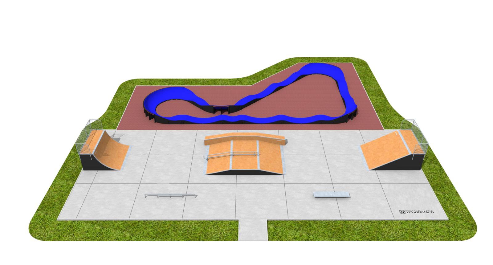 Sample Modular Skatepark PSM09 | Przykładowy Skatepark Modułowy PSM09 ...