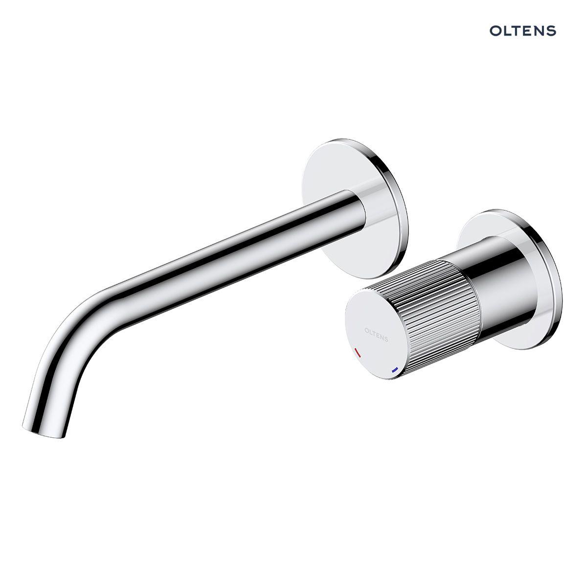 Oltens Hamnes flush-mounted complete basin mixer tap chrome finish ...