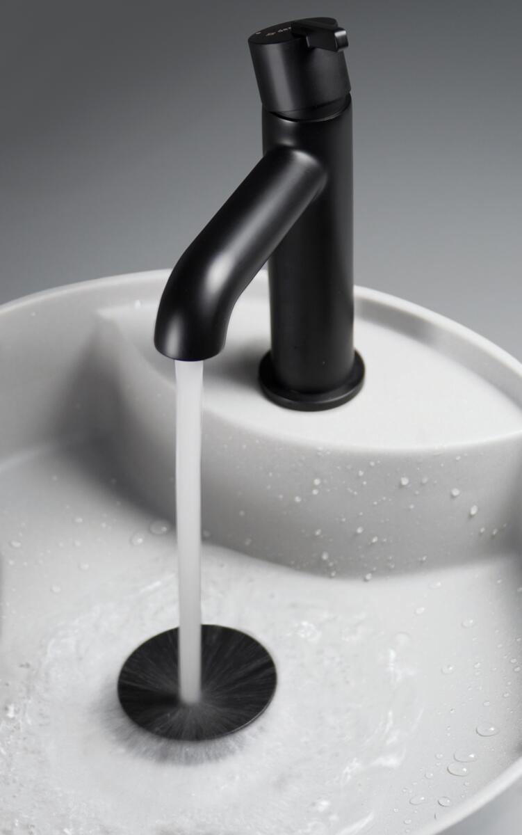 SILIA Granite washbasin, countertop, with tap shelf | CQS_xU4B | Deante ...