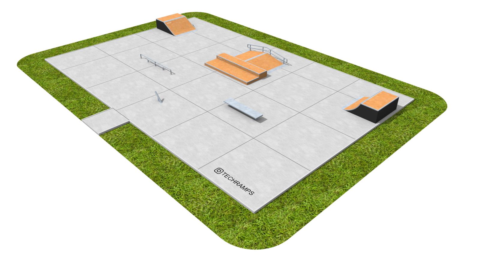 Sample Modular Skatepark PSM03 | Przykładowy Skatepark Modułowy PSM03 ...