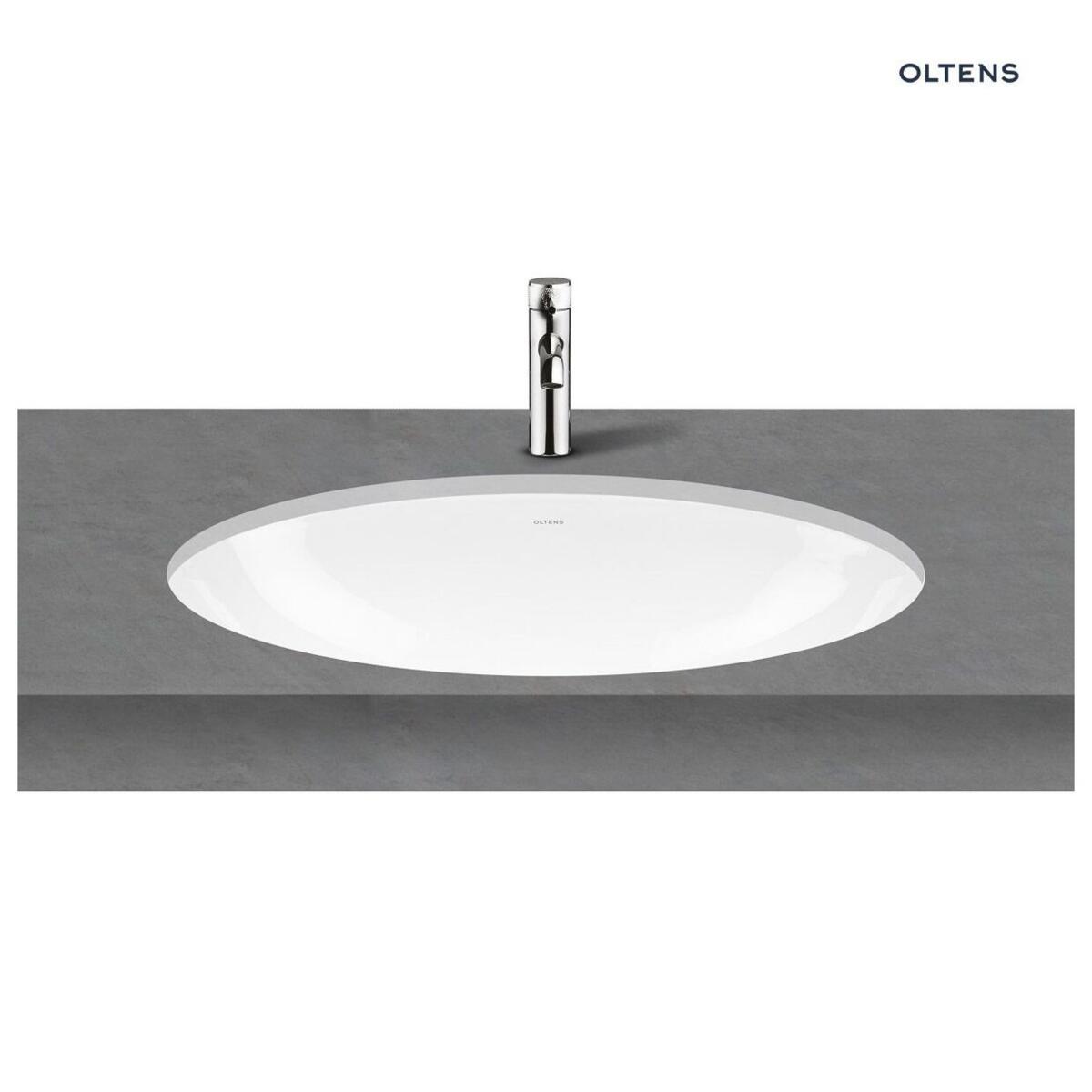 Oltens Gapa 61x41 cm undermount oval washbasin in white | 40605000 ...