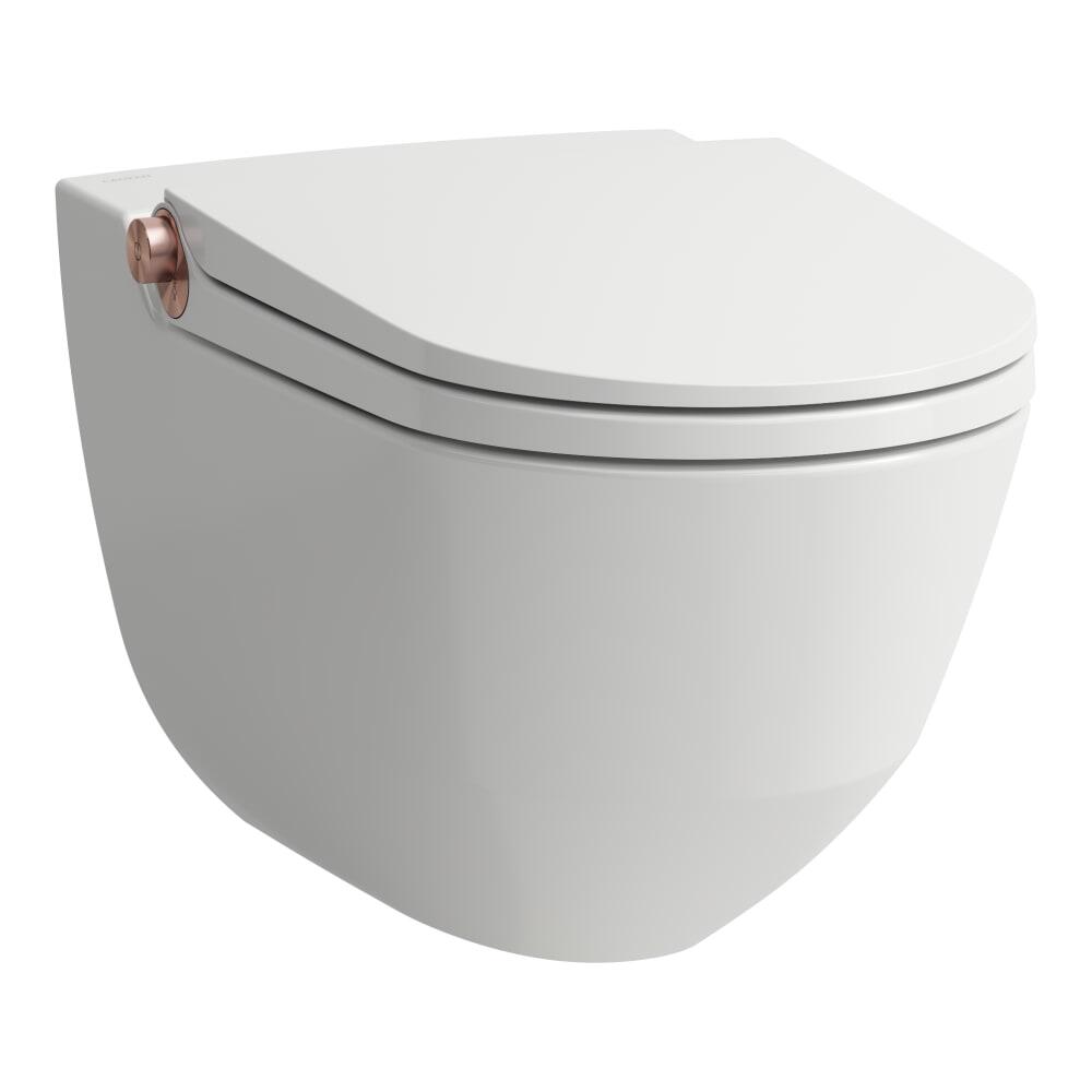 CLEANET RIVA Toaleta myjąca podwieszana Rimless, z deską WC ...