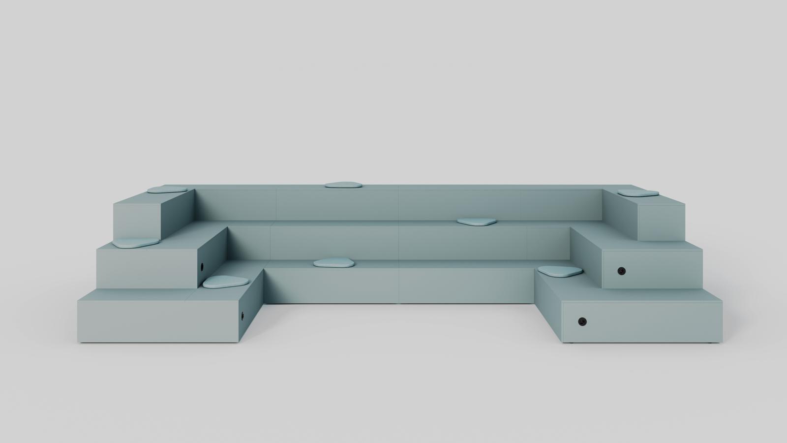 Podium modular seats | BALMA - ArchiUp.com - A free BIM & CAD objects library