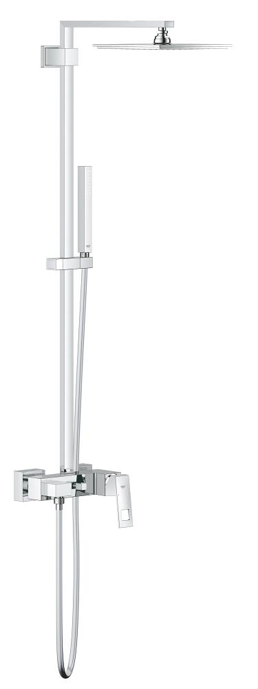 Euphoria Cube System 230 System prysznicowy z jednouchwytową baterią ścienną 23147001 | 23147001 ...