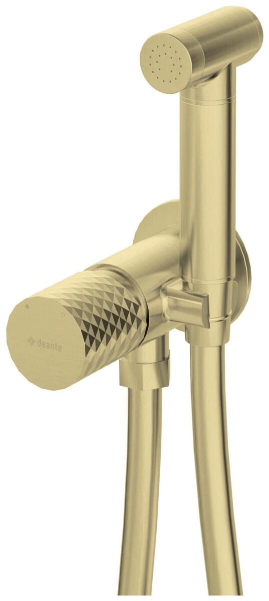 SILIA HEXA - Bidet tap, concealed, with bidet shower - brushed gold ...
