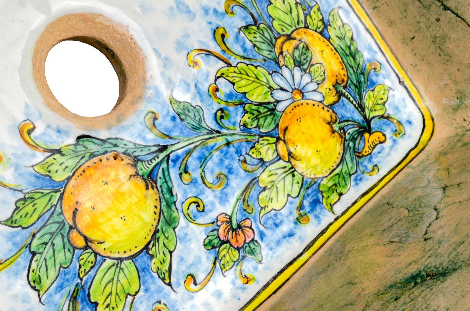 Mela- Italian hand-painted kitchen sink | UM-lavr11-prost62x46 ...