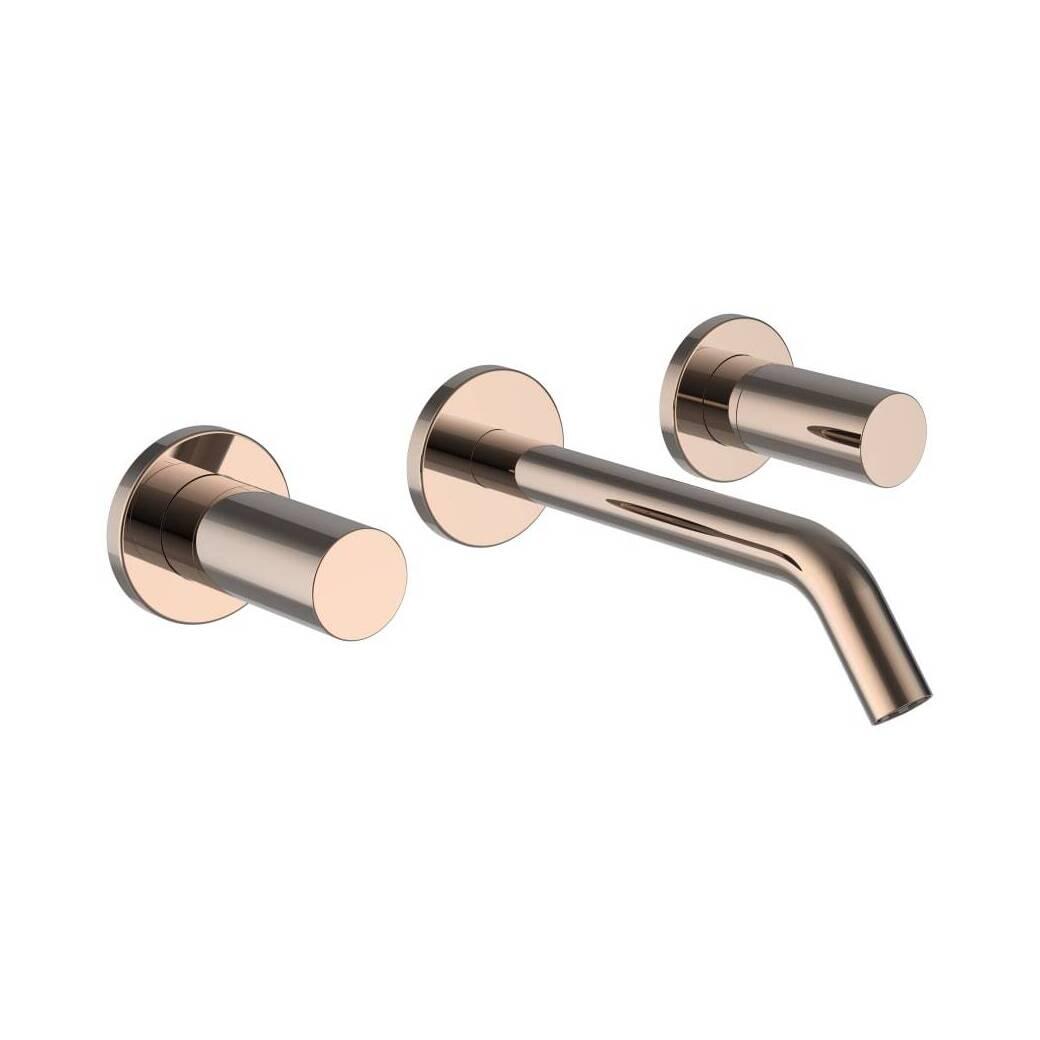2-handle concealed wall-mounted basin mixer, 175 mm, rose gold ...