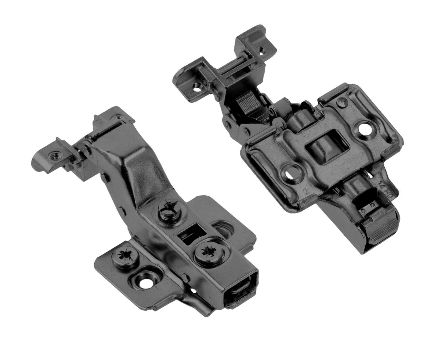 SILENTO PRO hinge for aluminium frames, recessed, black | ZM-HCSLRALU07 ...