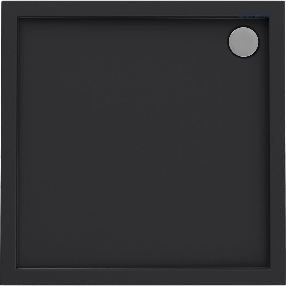 Oltens Superior shower tray square 80x80 cm acrylic matte black ...