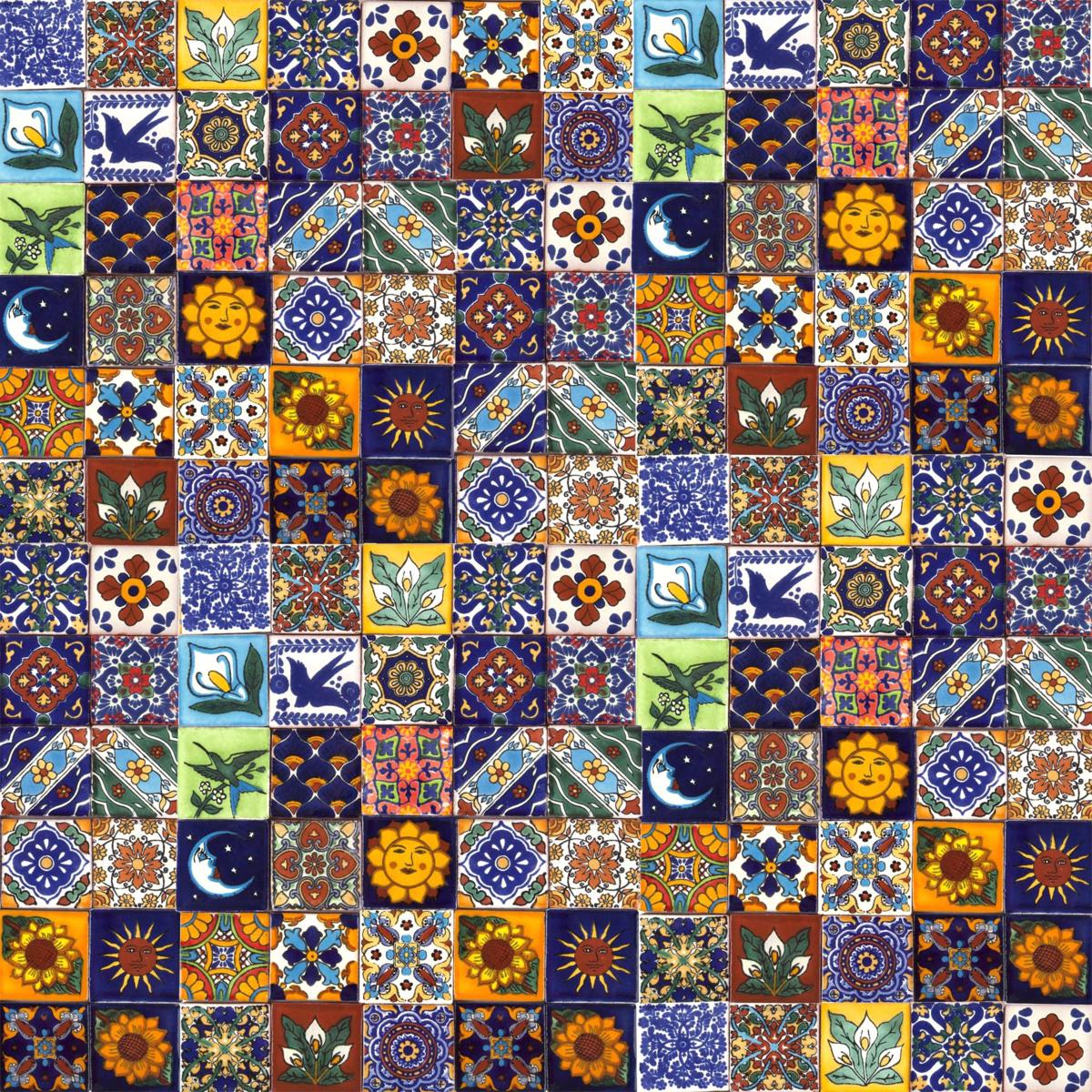 Saburo - Mexican ceramic tiles - 5x5 cm | 5-mix-6 | Cerames - ArchiUp ...