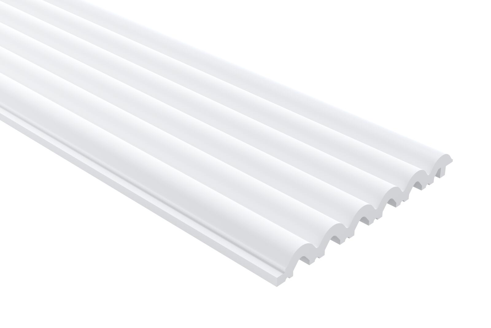 SERENO Left end profile for white slatted wall panels L0401R ...