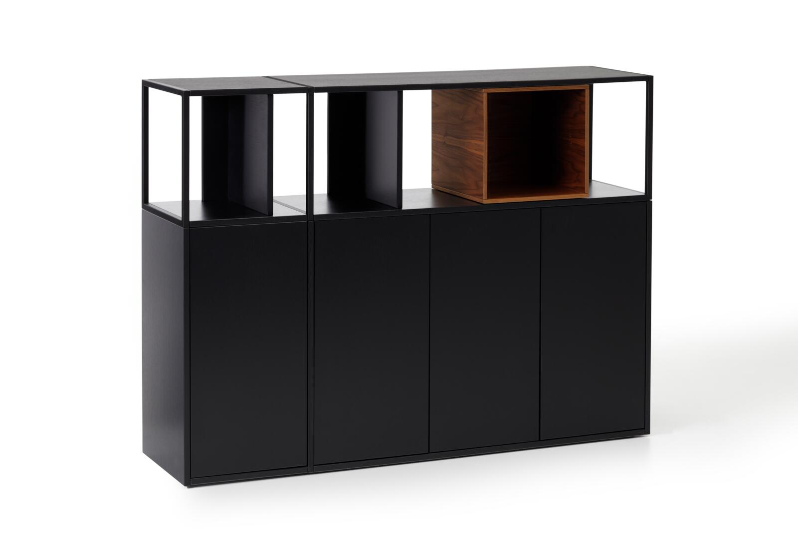 Stepps shelving units supported on bottom cabinets | BALMA - ArchiUp ...