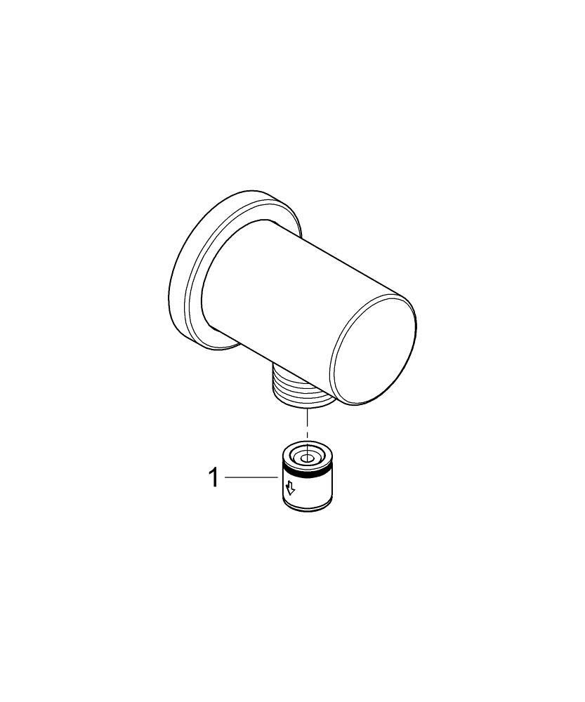 Rainshower SmartActive 310 Cube Deszczownica z przepustem stropowym 142 mm, 2 strumienie ...