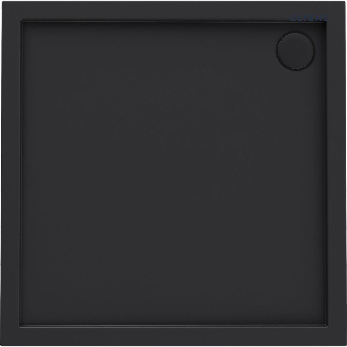 Oltens Superior shower tray square 80x80 cm acrylic matte black ...