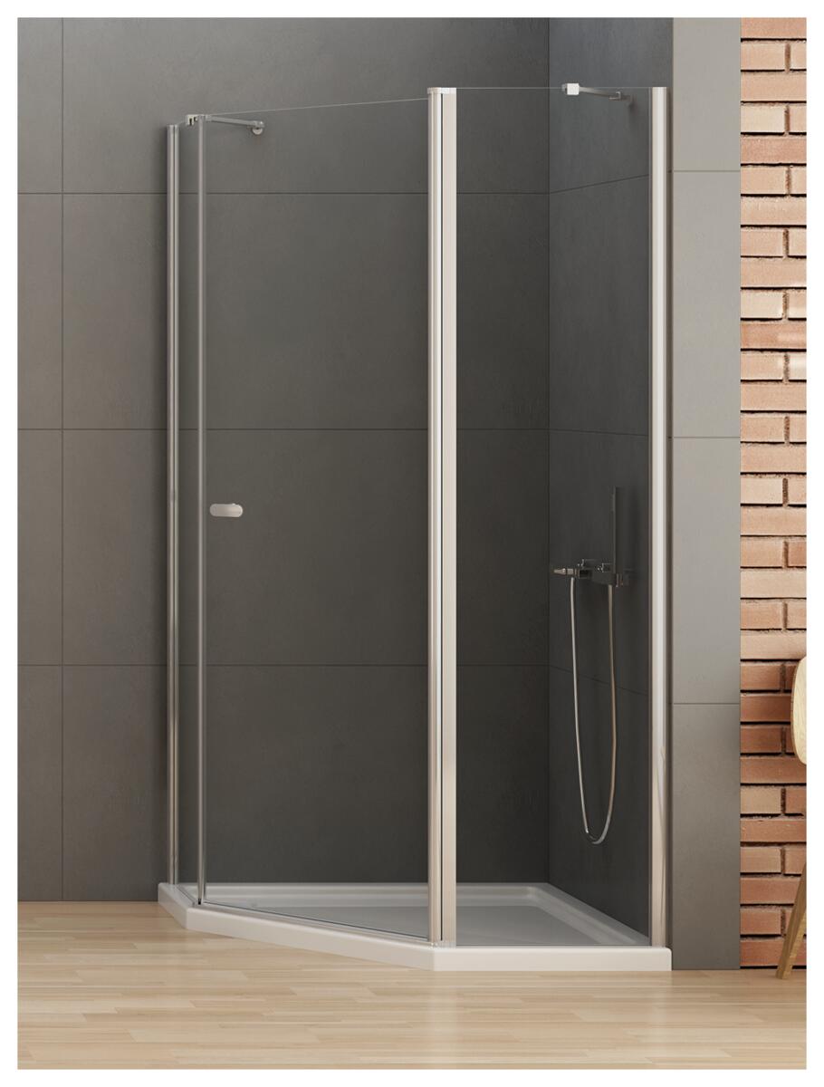 New Soleo shower cabin, pentagonal, asymmetrical, single door | NEW ...