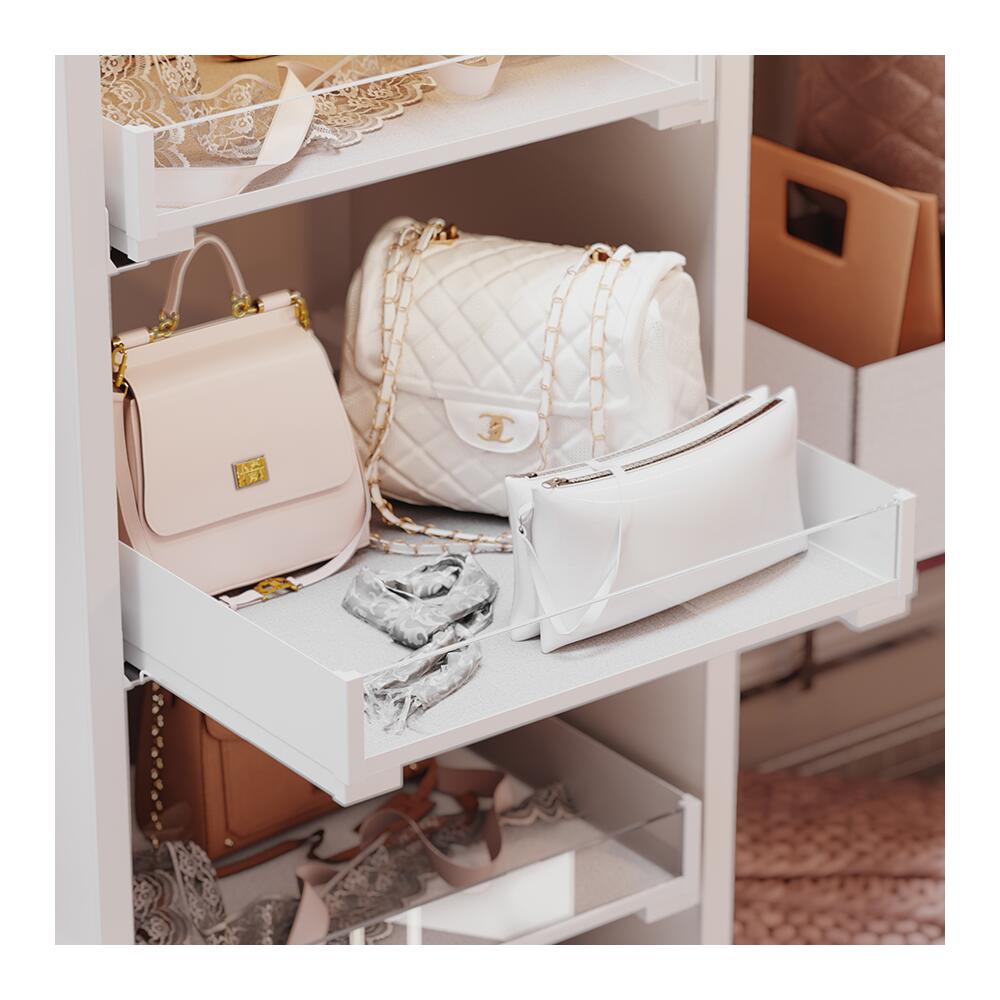 Internal drawer from the Maxima Puro line with decor H=80 | WE35.0002. ...