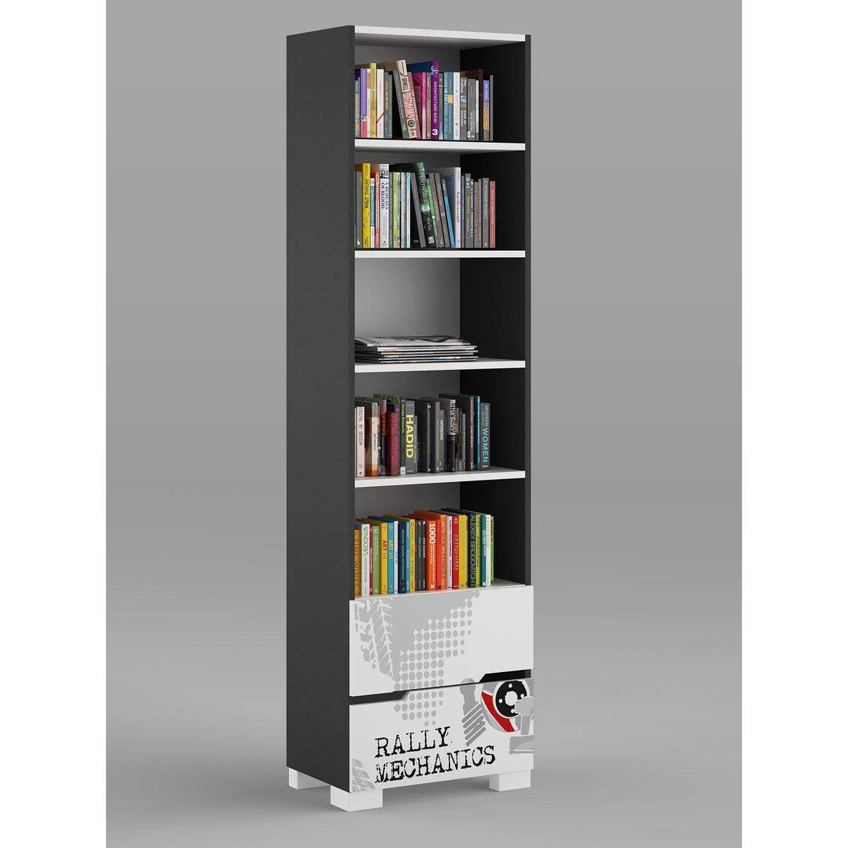 Bookcase high YO 55 DRIFT | 248. Regał YO 55 wysoki DRIFT | MEBLIK ...