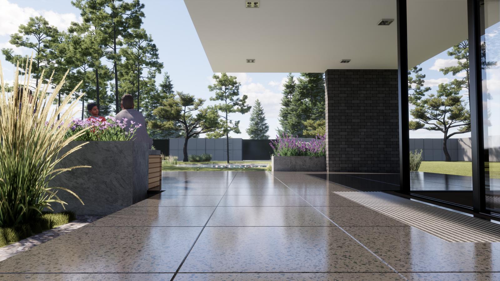 Projekt nowoczesnego tarasu | Unimat | Szkolenia ProGrupa (prace ...