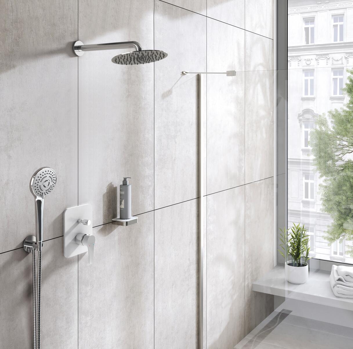 Adore White/Chrome - built-in shower mixer | BDR7P | FERRO - ArchiUp ...