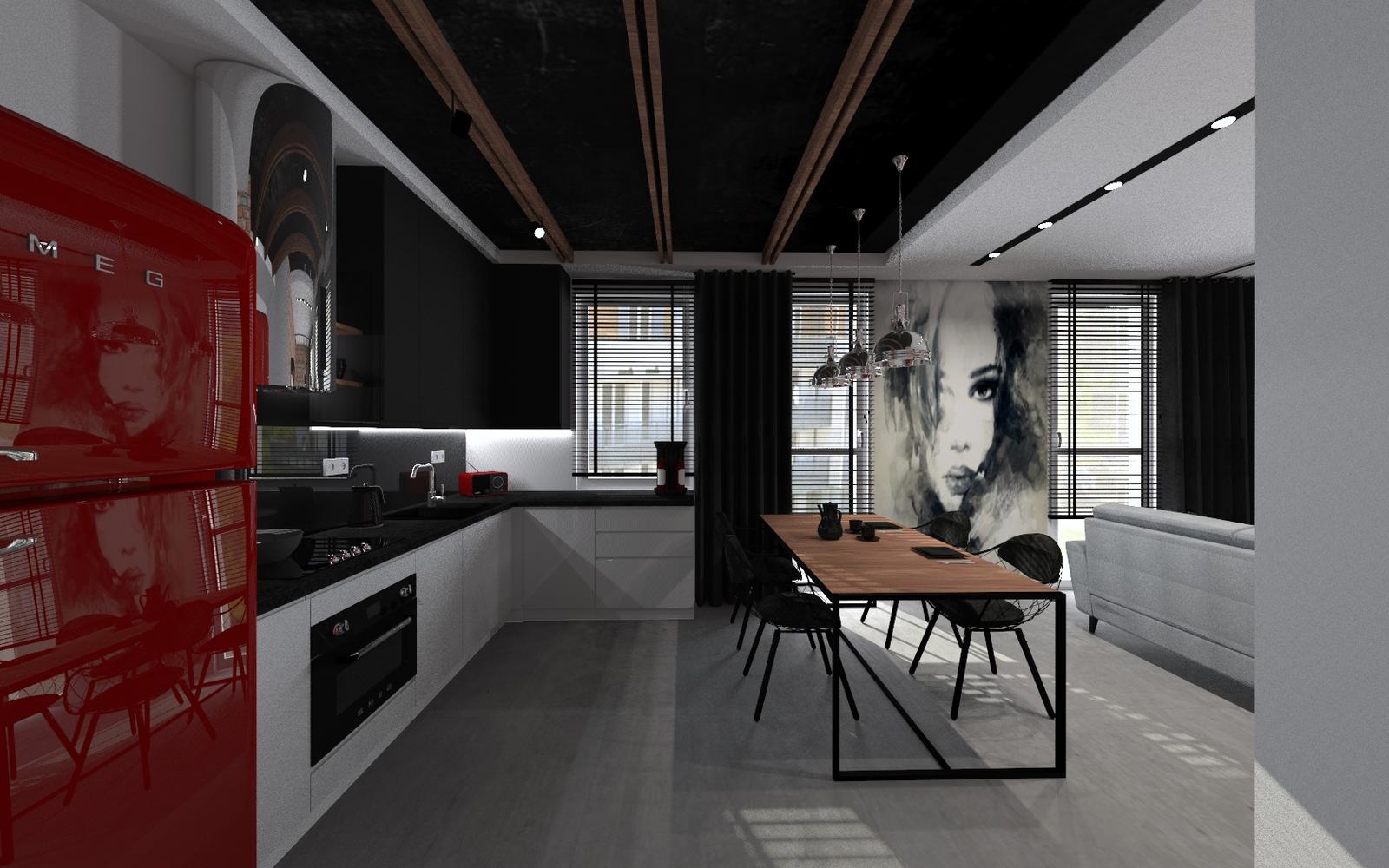 RED LOFT | ARTLABB - biuro projektowania wnętrz - ArchiUp.com ...